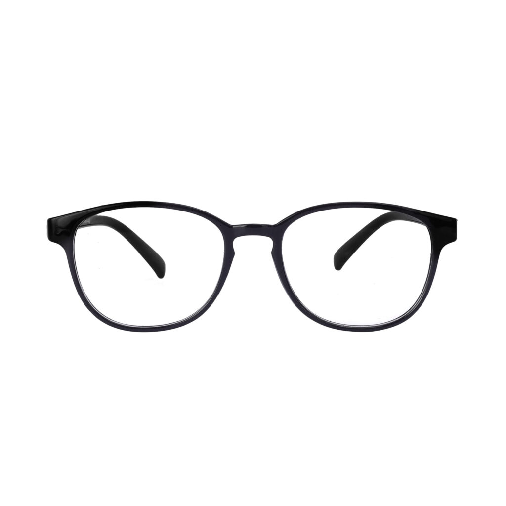Full rim spike round black frame for men and women - ARN Optical